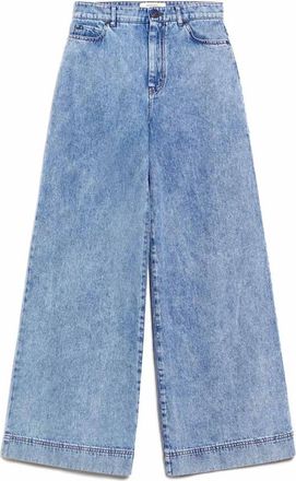Max Mara Femme, Jeans, Bleu, Taille: 34 FR Jean Jambe Large Bleu Denim