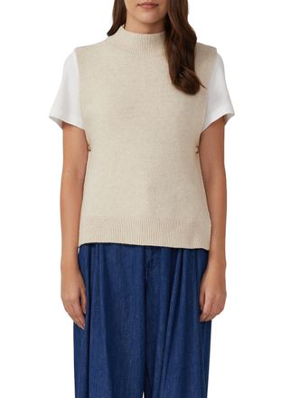 s.Oliver Weicher Strickpullunder mit Stehkragen