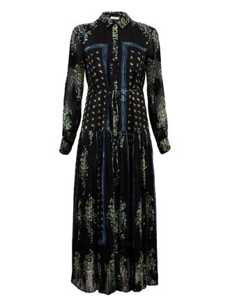 Ulla Johnson robe-chemise Emilie &agrave; manches longues - Noir
