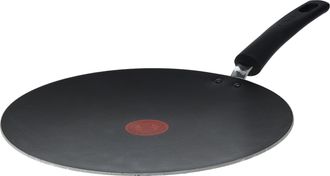 T-fal Bratpfanne | G6 Tempo Flame 30 cm Tawa Pan | Antihaftbeschichtung mit Thermo Spot | Rot | Aluminium | C3041583