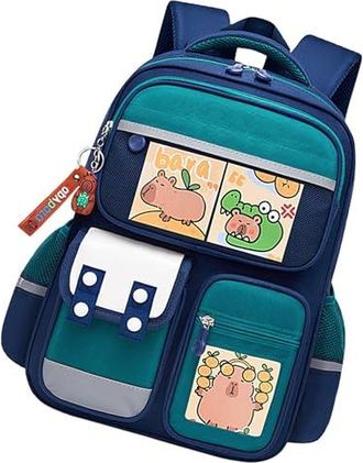 Generic Capybara Sac &agrave; dos - Sac &agrave; bandouli&egrave;re animal mignon Capybara | Sac &agrave; dos &agrave; th&egrave;me pour enfants, sac &agrave; dos en peluche Capybara pour les voyages scolair