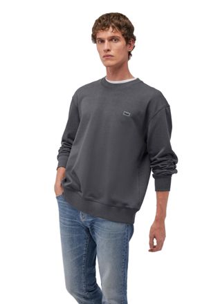 Mavi Herren Crew Neck Sweatshirt Pullover, Asphalt, M