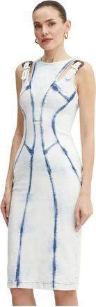 Versace Jeans Couture Damen, Kleider, Blau, XSGr&ouml;&szlig;e