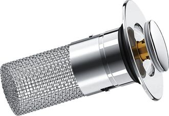 OSALADI Waschbeckenstöpsel Mit Abflusssieb Pop up Stöpsel Bpa Frei Abs Kunststoff Und Edelstahlfilter Für Badezimmerwaschbecken Rostbeständig Einfach Einzuset