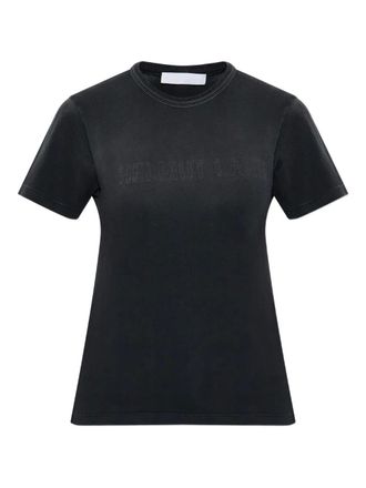 Helmut Lang t-shirt à logo imprimé - Noir
