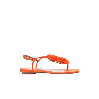 Aquazzura Flip Flops - - Shoes - Damen - Orange - 36 1/2 EU
