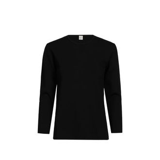 Toteme rechter Pullover -Rundkragen - Schwarz