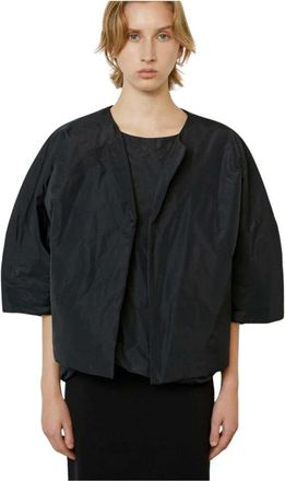 Meimeij Femme, Blouses et Chemises, Noir, Taille: 34 FR Veste Rembourr&eacute;e avec Manches Kimono