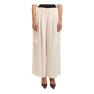 A|X Armani Exchange Femme, Pantalons, Beige, Taille: 44 FR Pantalon en tissu m&eacute;lang&eacute;