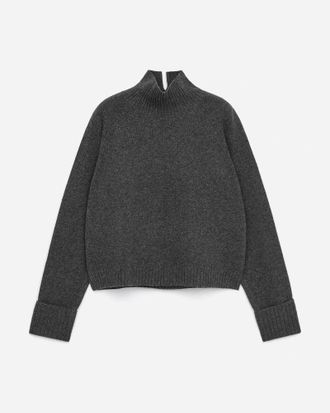 Arket Wollpullover Mit Rollkragen -Grau