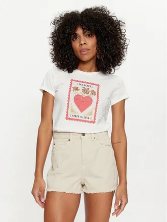 Twin-Set T-Shirt 241TT2411 Wei&szlig; Regular Fit