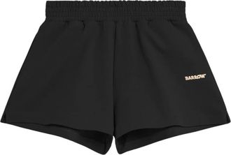 Barrow Barrow, Femme, Shorts, Noir, Taille: 40 FR Iconic Fleece Shorts