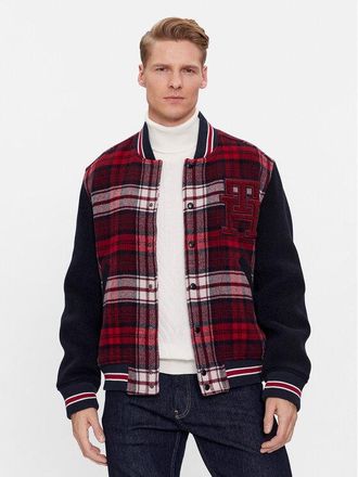 Tommy Hilfiger Bomberjacke Varsity MW0MW34023 Rot Regular Fit