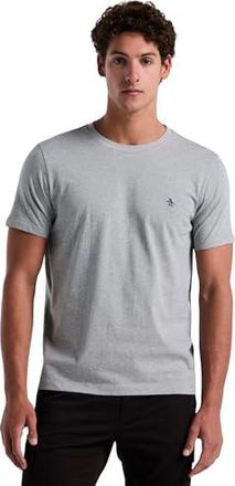 Original Penguin Original Pengun Small Embroidered Logo T-Shirt, Rain Heather, 080, XL Homme