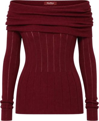 Max Mara Raffinata Knit - Femme - Tops - Rouge - Taille: 38 FR