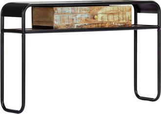 vidaXL Table console 118 x 30 x 75 cm Bois de r&eacute;cup&eacute;ration massif Vidaxl