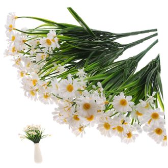 Cabilock 4st&uuml;cke Teiliges K&uuml;nstliche Daisy Blumen F&uuml;r Innen Und Au&szlig;endekoration Realistische Plastikblumen F&uuml;r Hochzeiten Garten Und Wohnr&auml;ume Pflegeleichte De