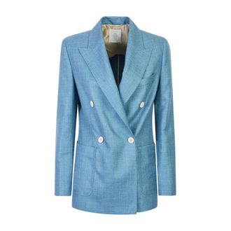 Eleventy Damen, Jacken, Blau, LGr&ouml;&szlig;e