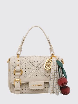 La Carrie Mini sac Atena Labyrinth en cuir de veau perfor&eacute; avec charm