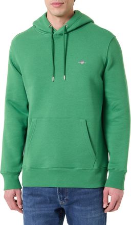 GANT Herren REG Shield Hoodie Kapuzenpullover, Grass Green, L
