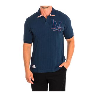 La Martina Kurz&auml;rmeliges Polohemd - - Tops - Herren - Blau - L