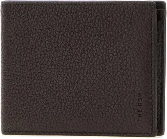 The Row Mens Dark Brown Leather Wallet Darkbrown Exterior: Portafogli