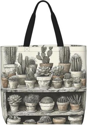 Generic Jardinage De Cactus Sac A Main Femmes Imperm&eacute;able Sacs De Courses Pliable Sac A Main Femme Pour Plage Travail Shopping