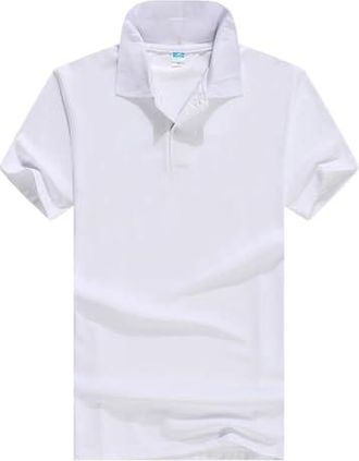 Generic 2026 Salopette à revers pour homme T-shirt à manches courtes Matériaux de construction Vêtements de travail secs, blanc, 4XL