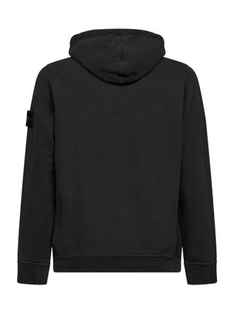 Stone Island Mens Hoodie Stretch Organic Cotton Grey Sweatshirts Sweater