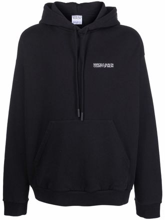 Marcelo Burlon hoodie à motif Cross signature - Noir