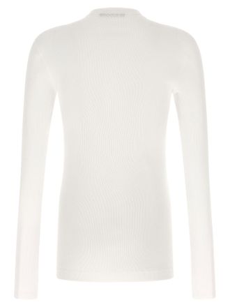 Dolce & Gabbana Ribbed Cotton Jersey Shirt - White