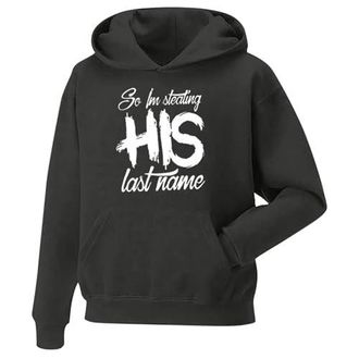 Generico Sweat-shirt festif de Saint-Valentin pour couples Sweats à capuche pour femmes élégantes pour occasions spéciales Inscription I Stole Her Heart T-shir