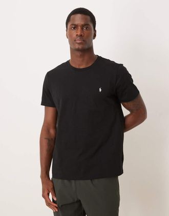 Polo Ralph Lauren Top en coton doux &agrave; logo embl&eacute;matique - Noir