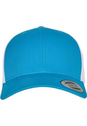 Flexfit Casquette de Baseball Unisexe, Opaque, Turquoise/Blanc, Taille Unique