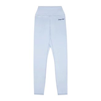 Sporty & Rich Femme, Pantalons, Bleu, Taille: 42 FR Signature Logo Legging