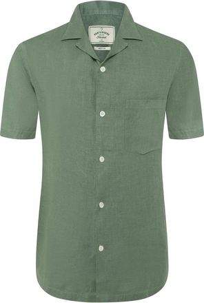 Portuguese Flannel Unifarbenes Kurzarmhemd aus Leinen mit Brusttasche, Regular in