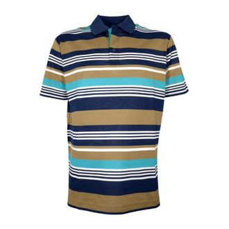 Paul & Shark Baumwoll-Polohemd Beige Gestreift - - Tops - Herren - Mehrfarbig - XL