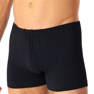 Schiesser Herren Shorts schwarz Baumwolle & Mix Gemustert