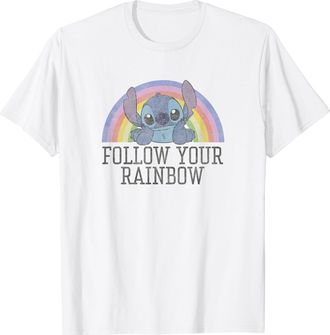 Disney Lilo & Stitch Follow Your Rainbow T-Shirt
