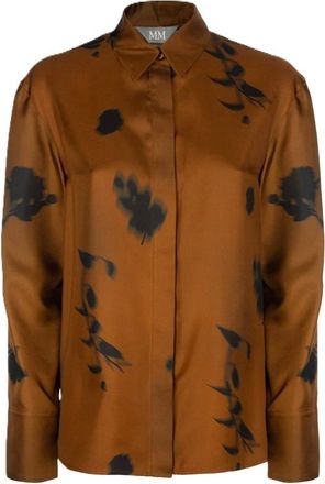 Max Mara Femme, Blouses et Chemises, Brun, Taille: 36 FR Eraclea Shirt