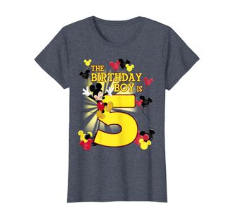Disney Mickey & Friends 5 Year Old Birthday Boy T-Shirt