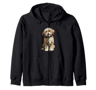 Whyitsme Design Roter Merle Cockapoo Hund Illustration Kapuzenjacke