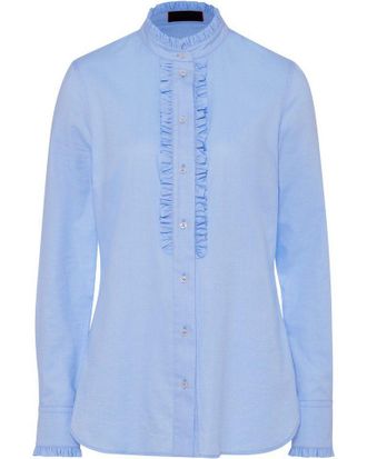 Reitmayer Langarmbluse Stehkragenbluse mit R&uuml;schen