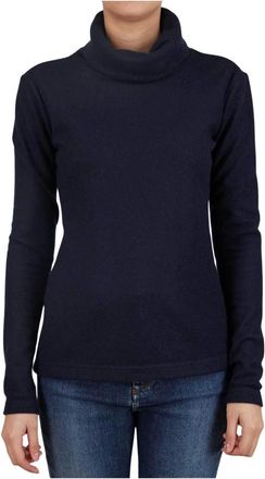 Kiton Femme, Tops, Bleu, Taille: 38 FR Regular Solid Sweater