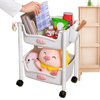 Generic Aufbewahrungswagen, multifunktionaler Aufbewahrungswagen | robuste und langlebige Nutzwagen - Aufbewahrungswagen mit mehreren Ebenen f&uuml;r B&uuml;ros und Bad