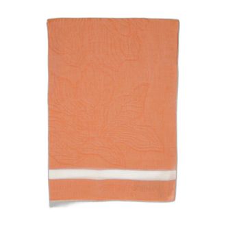Emporio Armani Ch&acirc;le en m&eacute;lange de coton avec jacquard floral - unisex - Accessoires - Orange - Taille: ONE Size