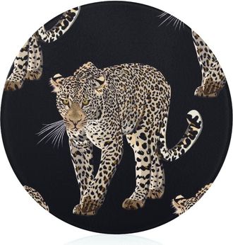 Generic Leopard Dekorativ Schneidebrett Aus Gehärtetem Glas Für Küche Spülmaschinenfest 20 cm