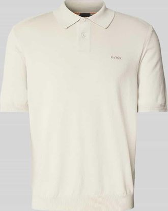 Boss Orange by Hugo Boss Regular Fit Poloshirt mit Label-Stitching Modell Asac