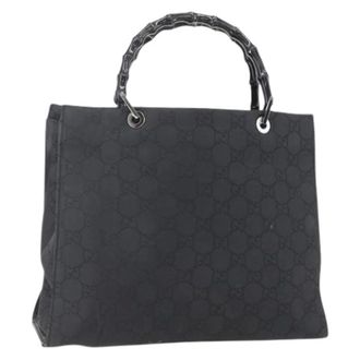 Gucci Sac &agrave; main en toile Pre-owned - Femme - Pre-owned - Noir - Taille: ONE Size