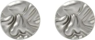 Dansk Copenhagen Linn Waterproof Silver Stainless Steel Post Earrings - Brushed Finished - - Accessories - Damen - Grau - ONE SIZE